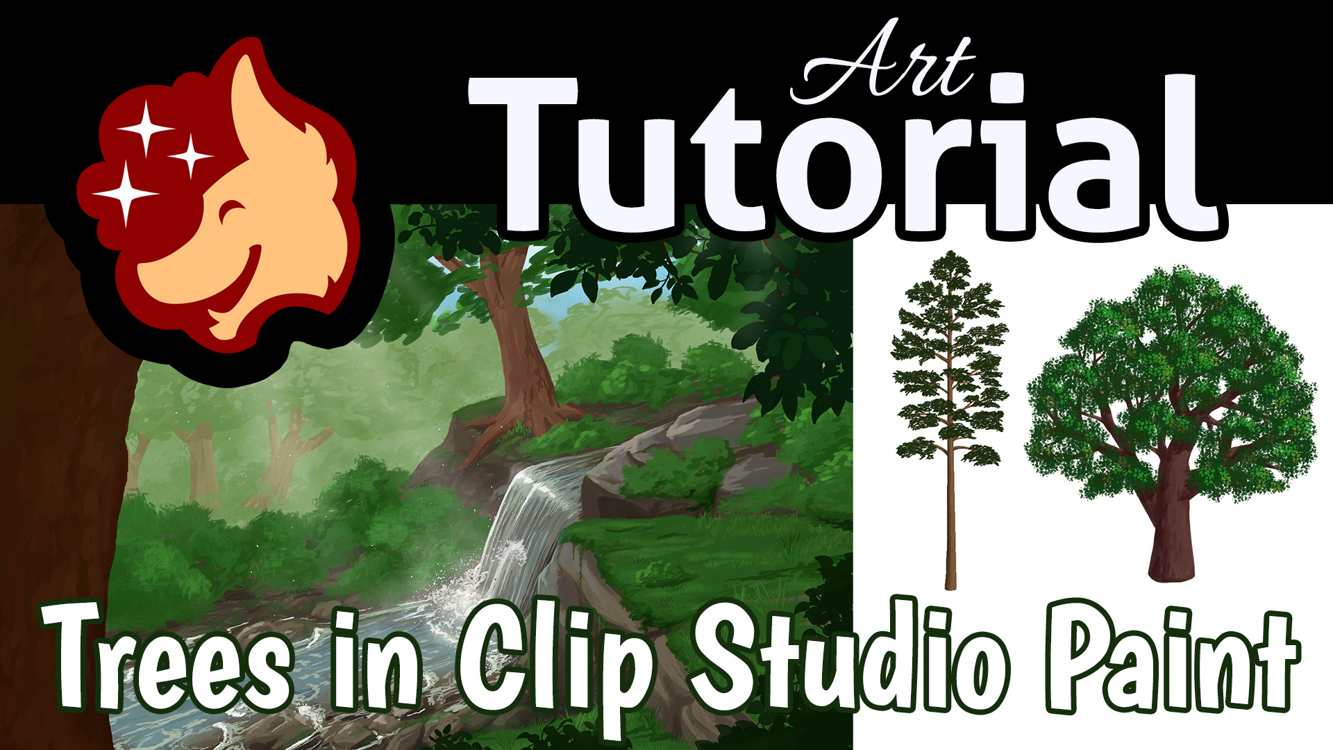 New Art Tutorial: Painting Trees in CSP | Artwork | Red Nebula Studios