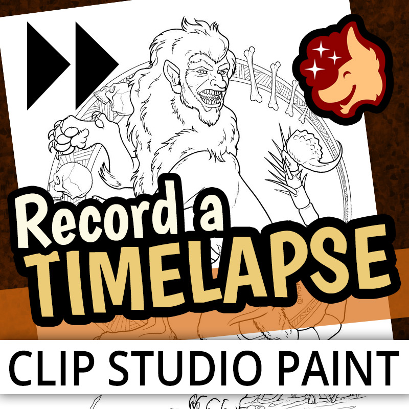 How to Record a Timelapse in Clip Studio Paint (Video) | Artwork | Red Nebula Studios